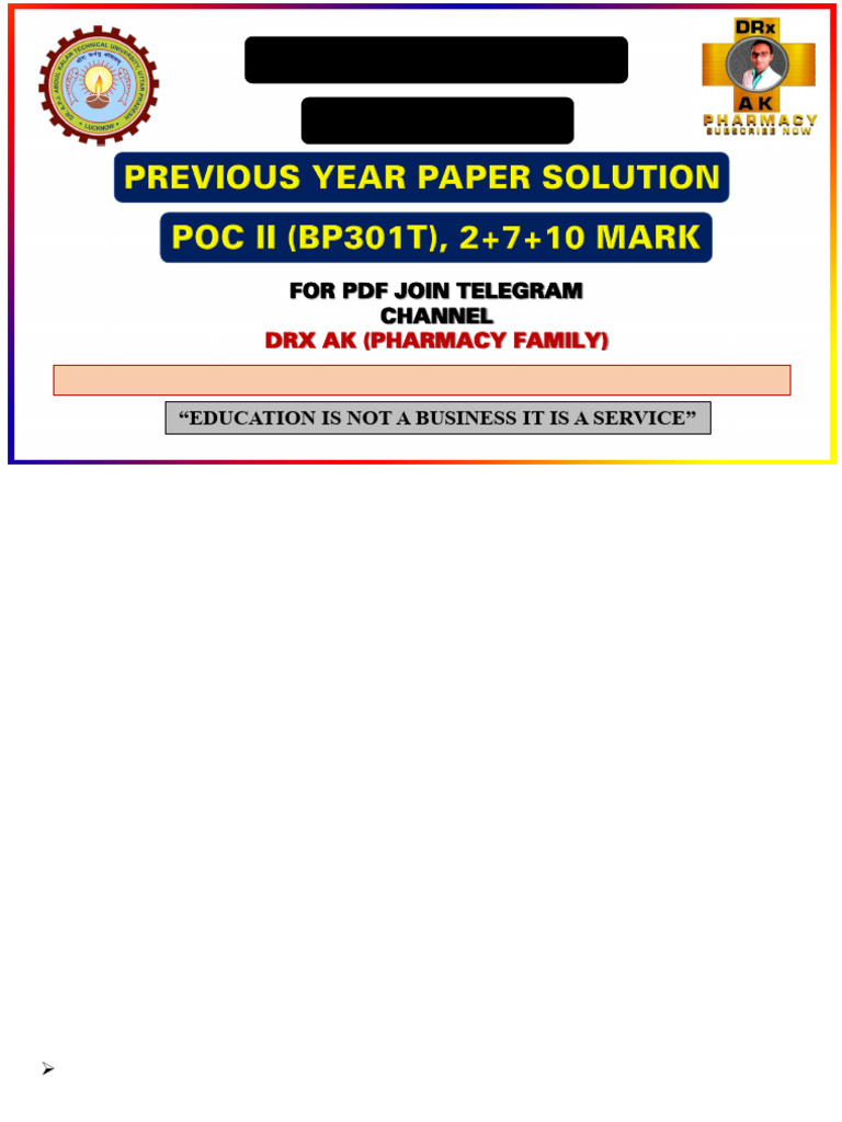2) POC II 2018, 2019 && 2020 Paper With 2 Mark Soln | PDF | Benzene | Acid