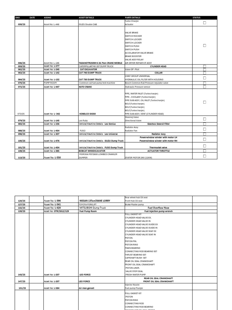 Leo Work Book (All the Vehicle and Vessel ) (1) | PDF | Piston | Axle