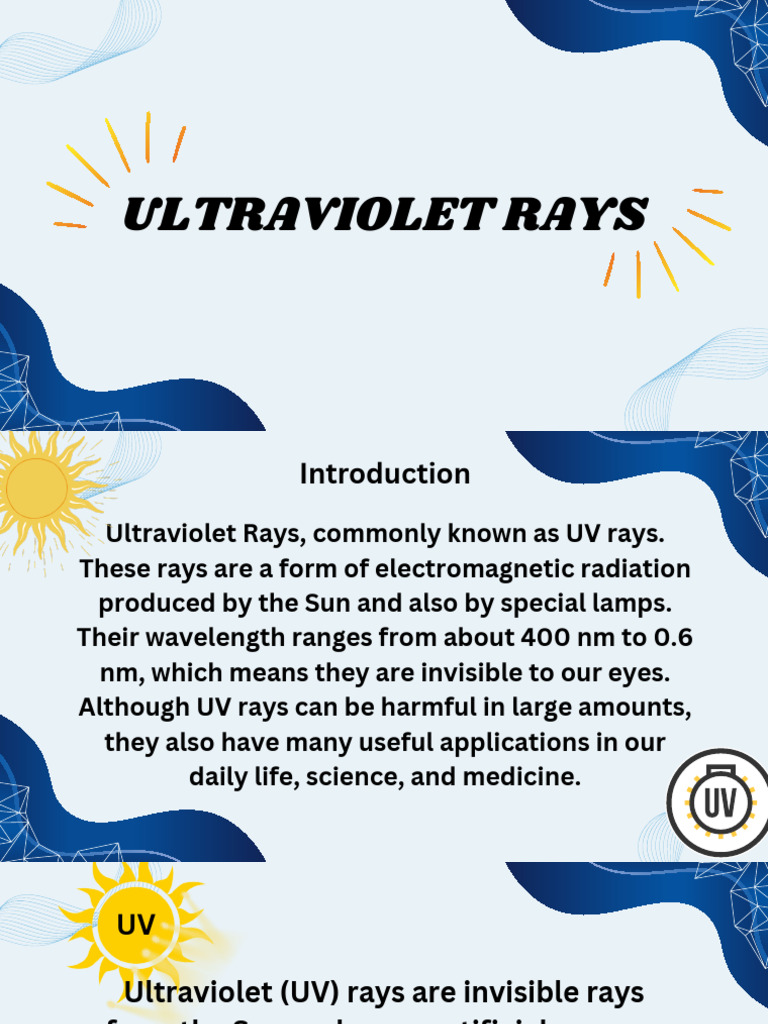 Understanding Ultraviolet Rays and Their Effects | PDF | Ultraviolet