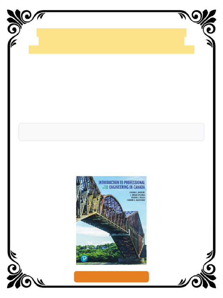 Introduction to Professional Engineering in Canada, Fifth Canadian ...