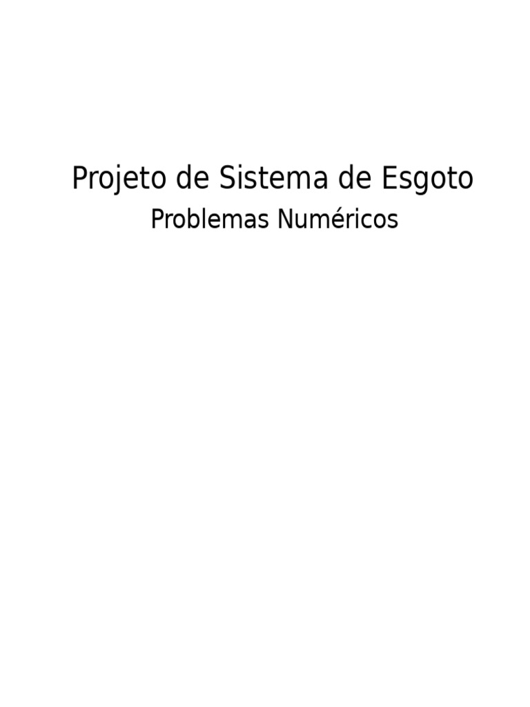 Lec-13&14 (esgotos parcialmente cheios + Numéricos DSS) | PDF