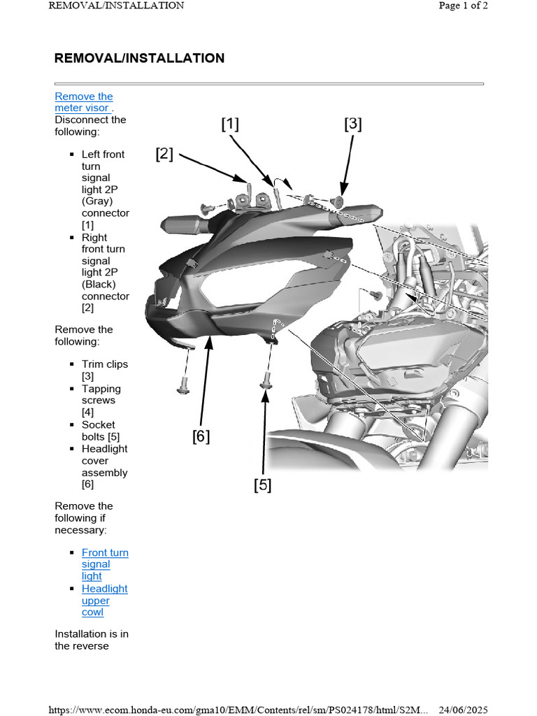 Headlight Assembly Removal Guide | PDF