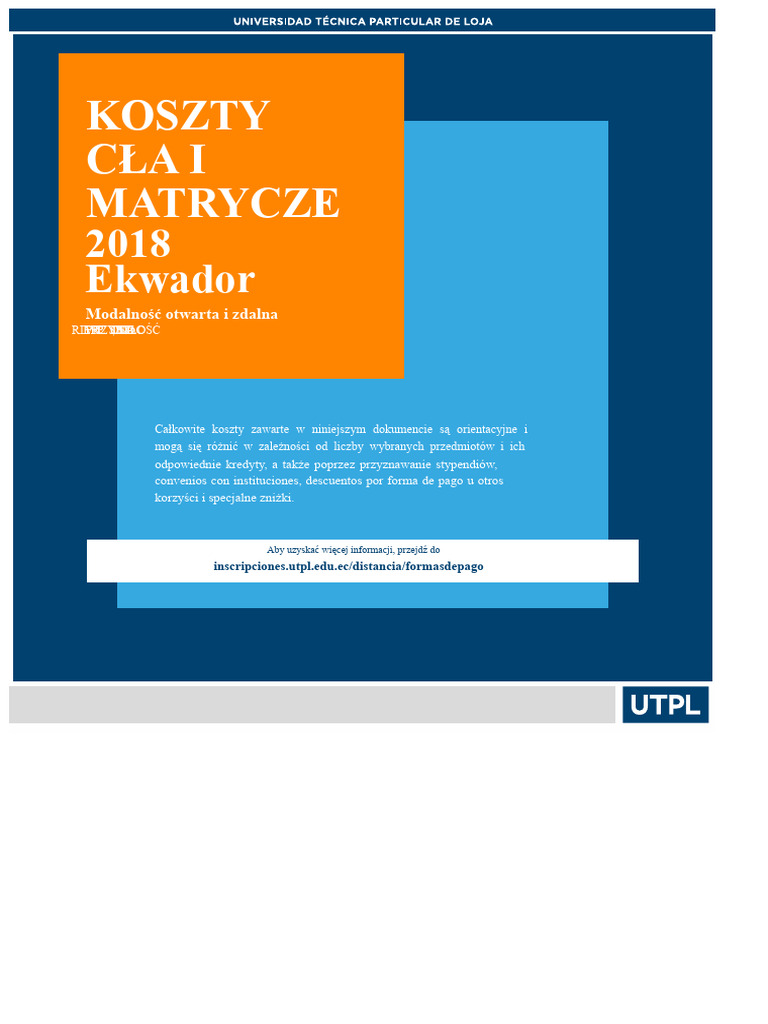 Koszty Utpl Ekwador | PDF