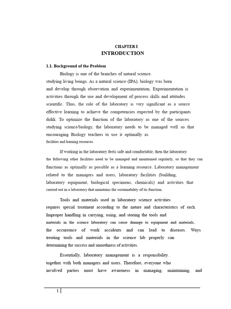 Biology Lab Paper | PDF | Laboratories | Science