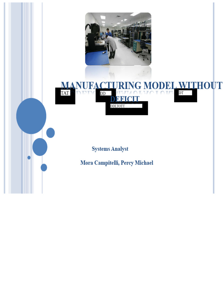 Manufacturing model without deficit | PDF | Inventory | Business Economics