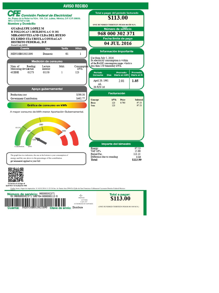 323922282-example-of-electricity-receipt-CFE_copy | PDF | Economies ...