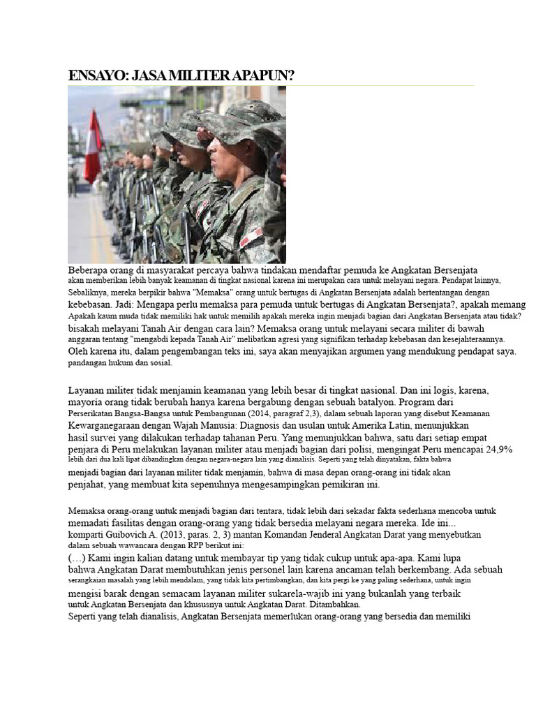Wajib Militer | PDF
