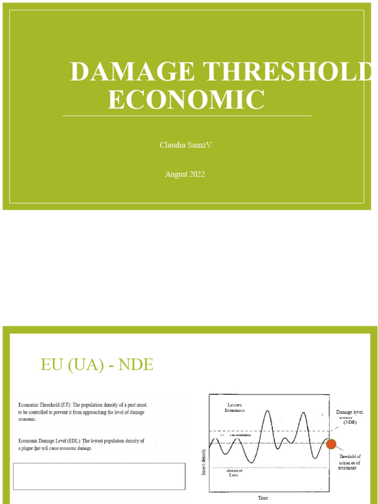 Understanding Economic Damage Thresholds | PDF | Pest (Organism ...