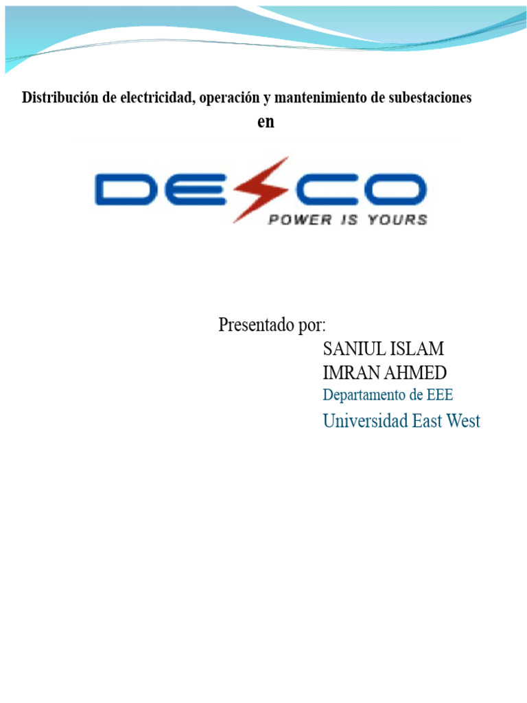 Operación y Mantenimiento de Subestaciones eléctricas | PDF ...
