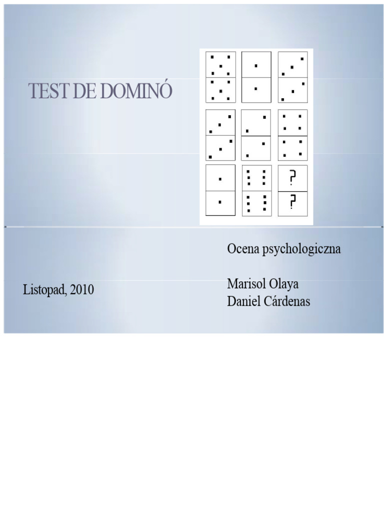 Test de Domino PDF | PDF