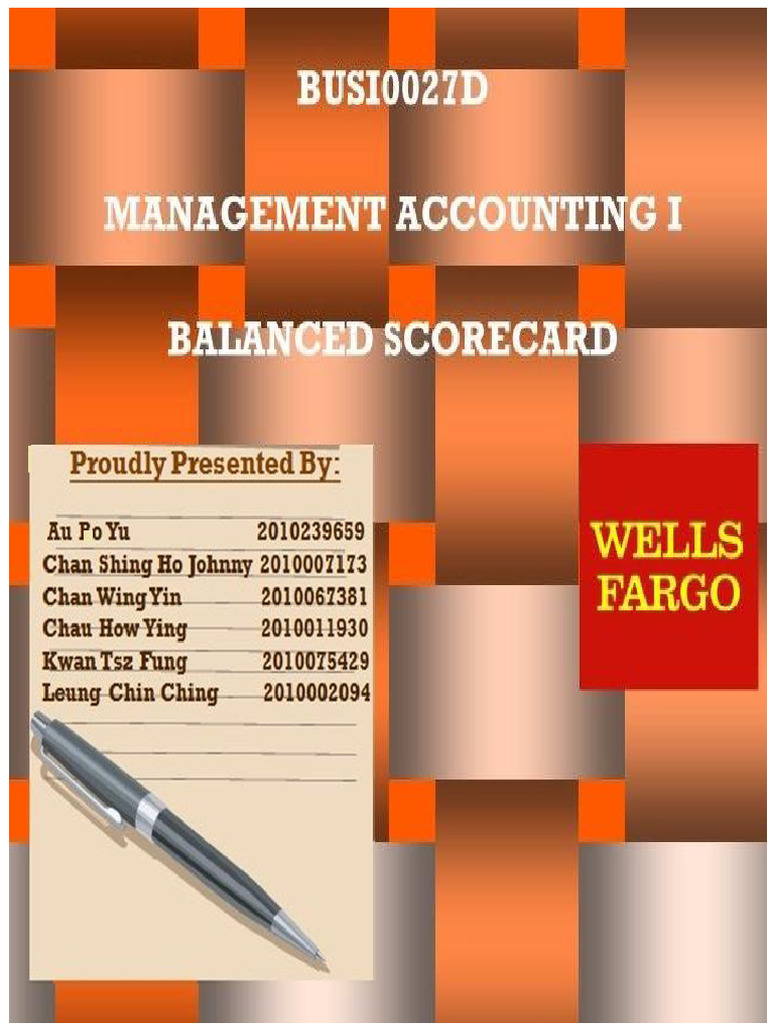 Balanced Scorecard - Wells Fargo (BUSI0027D).pdf | PDF