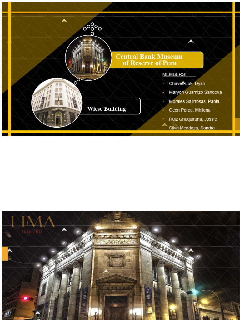 MUSEUM OF THE RESERVE BANK OF PERU | PDF | Column | Architectural Design
