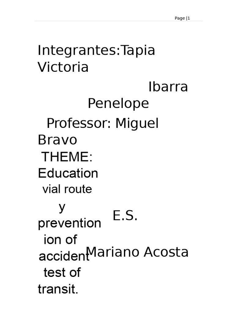 Analysis on Road Education and Traffic Accident Prevention | PDF ...