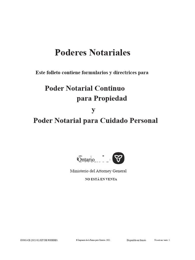 Poderes Notariales en Ontario | PDF | Ley común | Justicia
