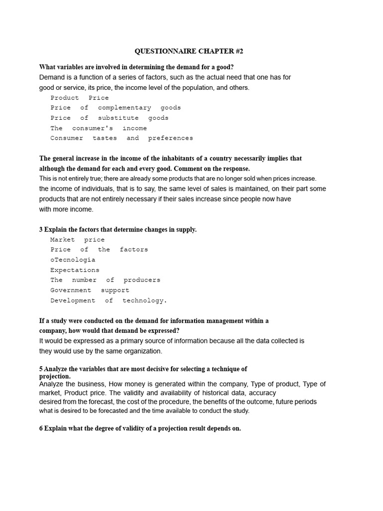 Chapter 2 Project Evaluation Pdf Demand Supply Economics