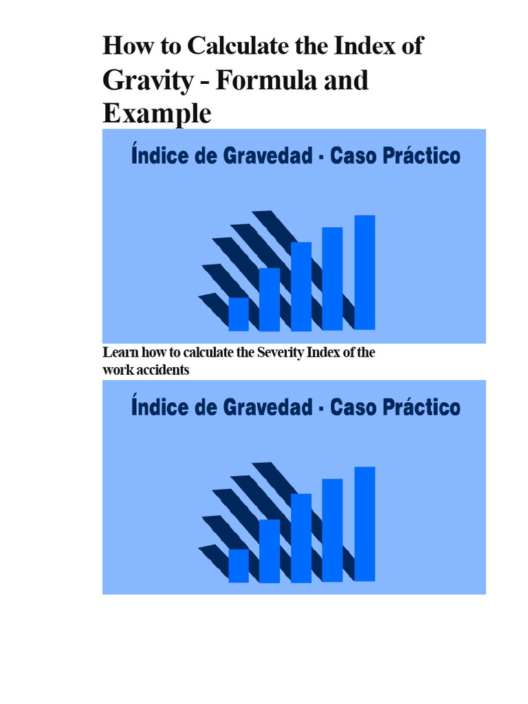 Calculate Work Accident Severity Index | PDF | Risk | Safety
