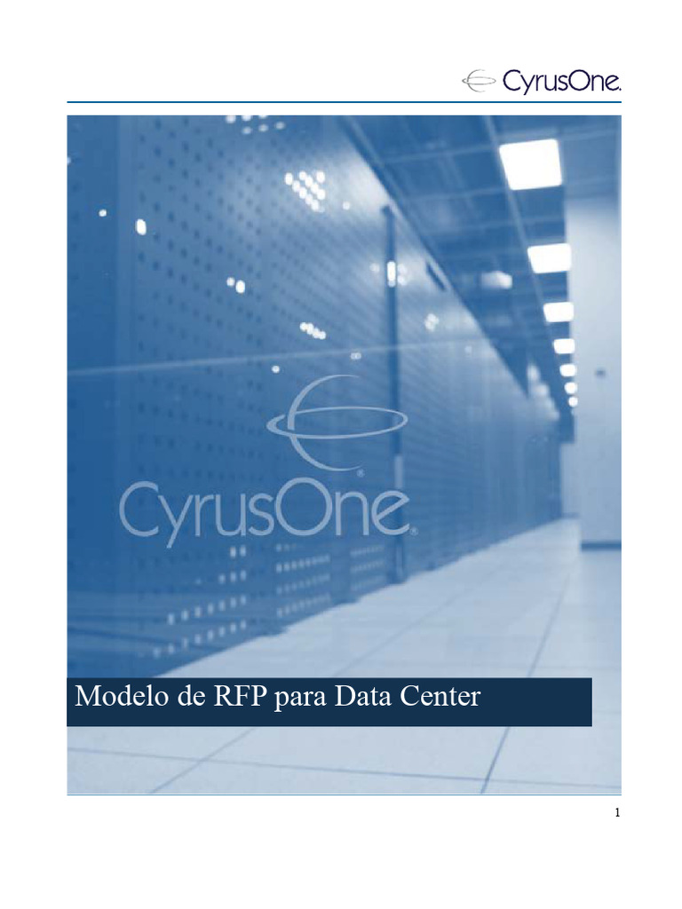 RFP para Data Center: Modelo Completo | PDF | Rede de computadores ...