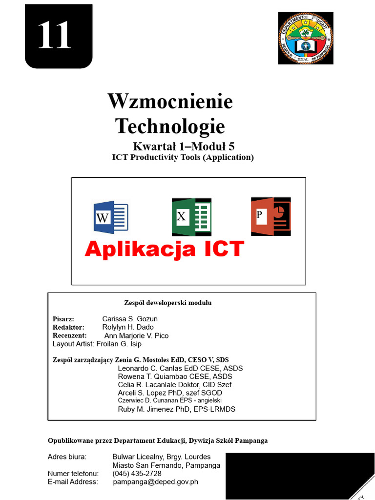 EmpTech - Q1 - Mod5 - Narzędzia Produktywności ICT (Zastosowanie) | PDF