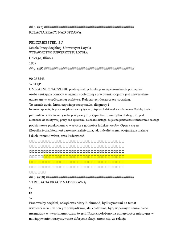 Biestek - Relacja W Pracy Socjalnej | PDF