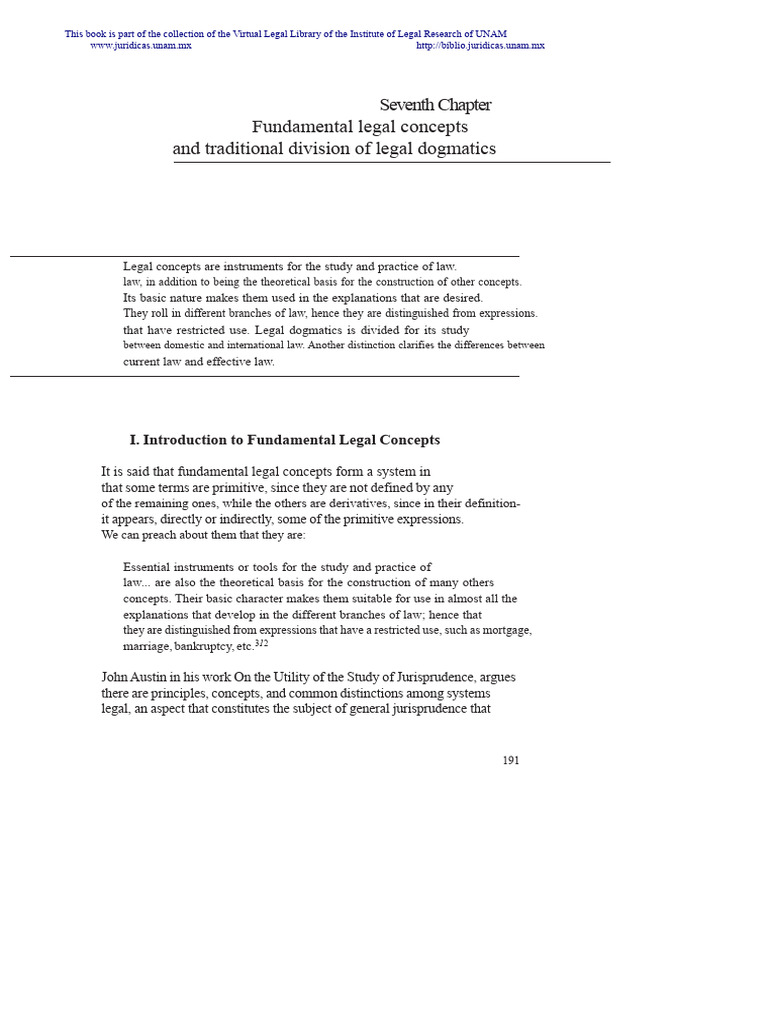 fundamental legal concepts | PDF | Jurisprudence | Rights
