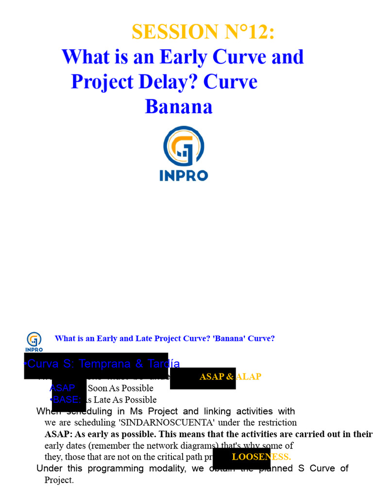 Class 12 What Is An Early and Late Project Curve | PDF