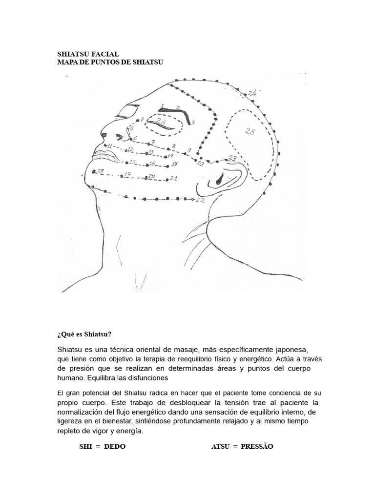 Beneficios y Técnicas del Shiatsu Facial | PDF | Masaje | Enfermedades ...