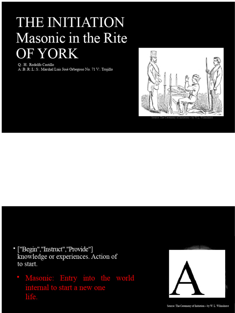 Masonic Initiation in the York Rite | PDF | Freemasonry | Guild