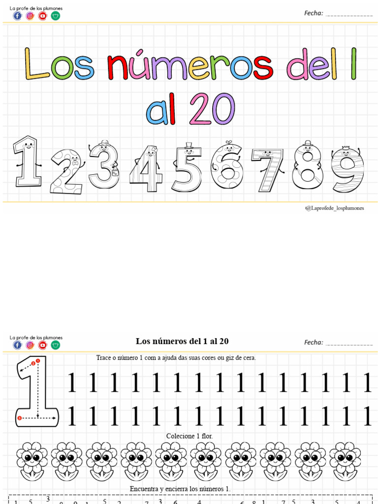 Atividades de Números de 1 a 20 | PDF