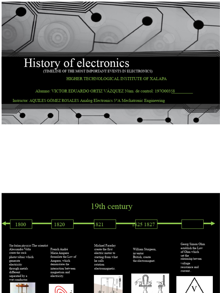 History of Electronics (Timeline) | PDF | Electricity | Electronics
