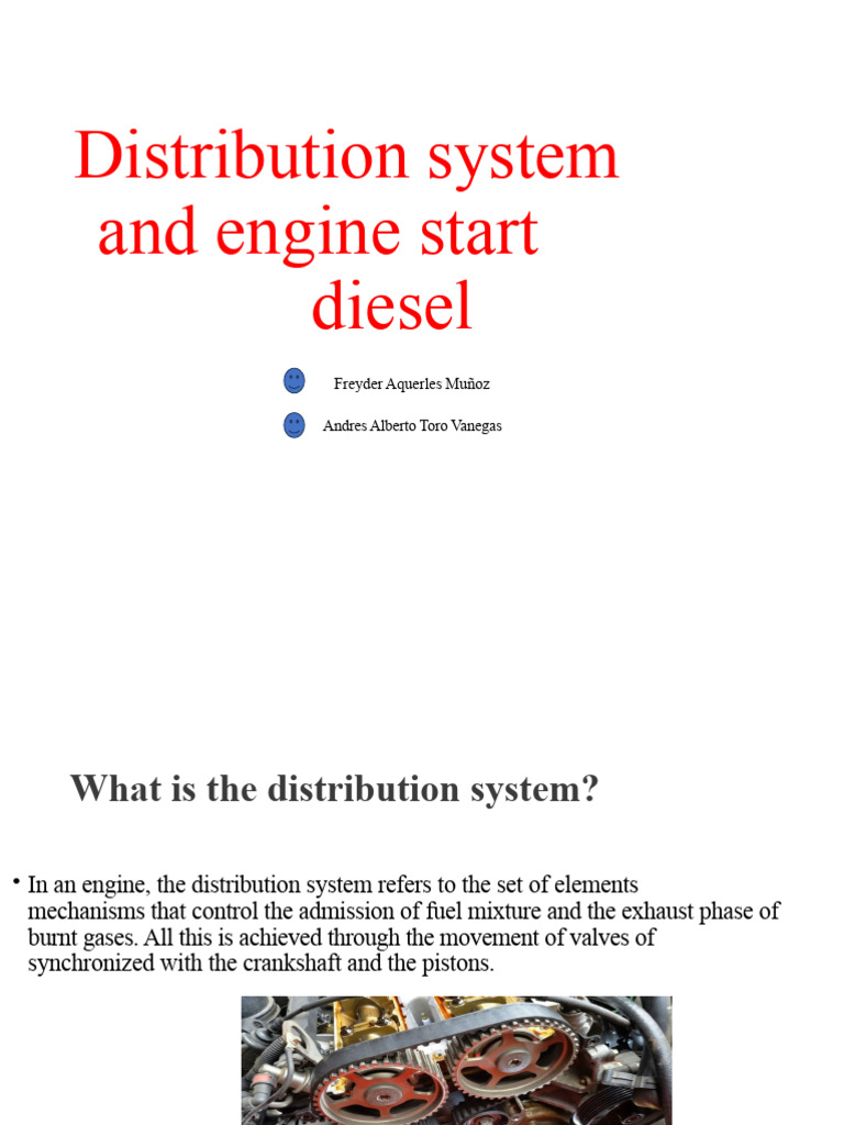 Diesel Engine Distribution System Explained | PDF | Internal Combustion ...