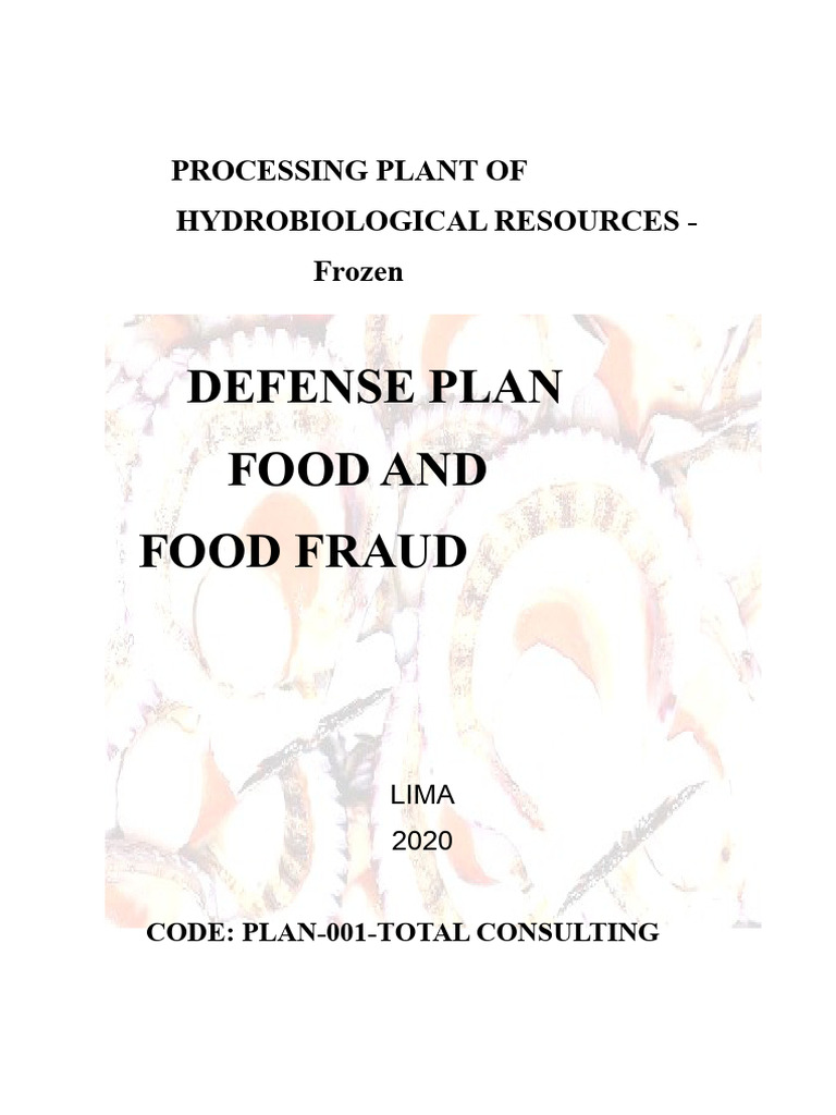 Food Security and Fraud Defense Plan | PDF | Safety | Identity Document