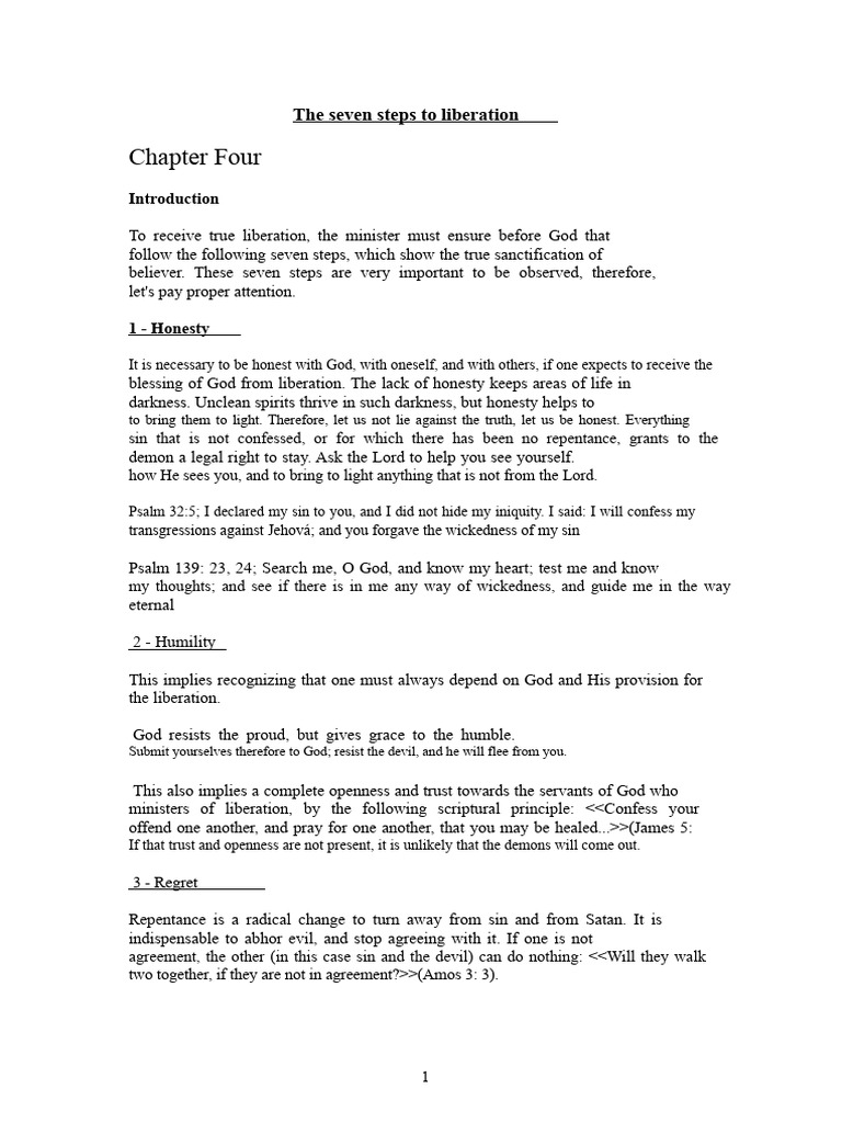 Seven Steps to Spiritual Liberation | PDF | Forgiveness | Sin