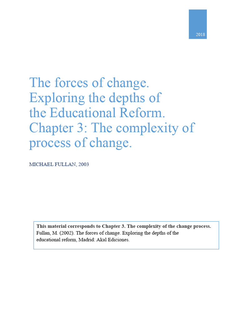 Complexity of Educational Change Process | PDF | Strategic Planning ...