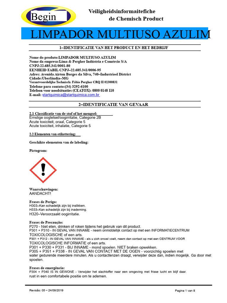 Fispq - Multi-Use Reiniger Azulim | PDF