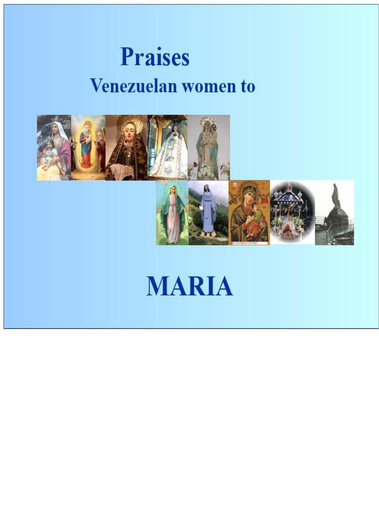 Venezuelan Praises To Mary | PDF | Mary, Mother Of Jesus | Jesus