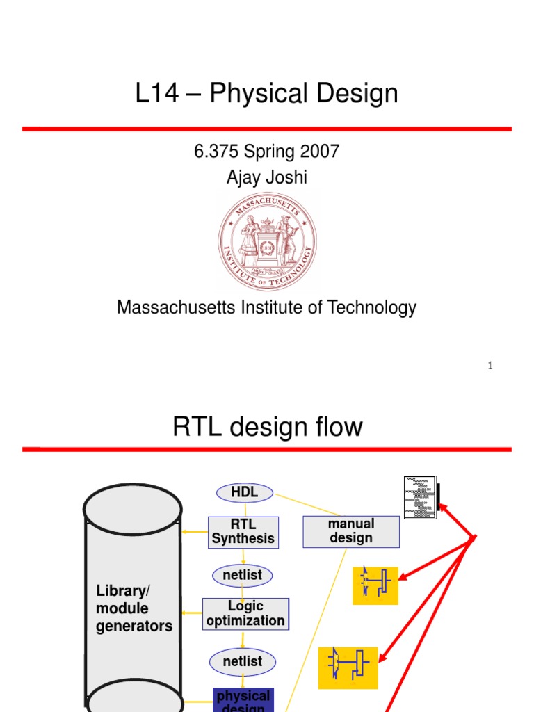 L14 Placement and Routing | PDF | Areas Of Computer Science | Computer Engineering
