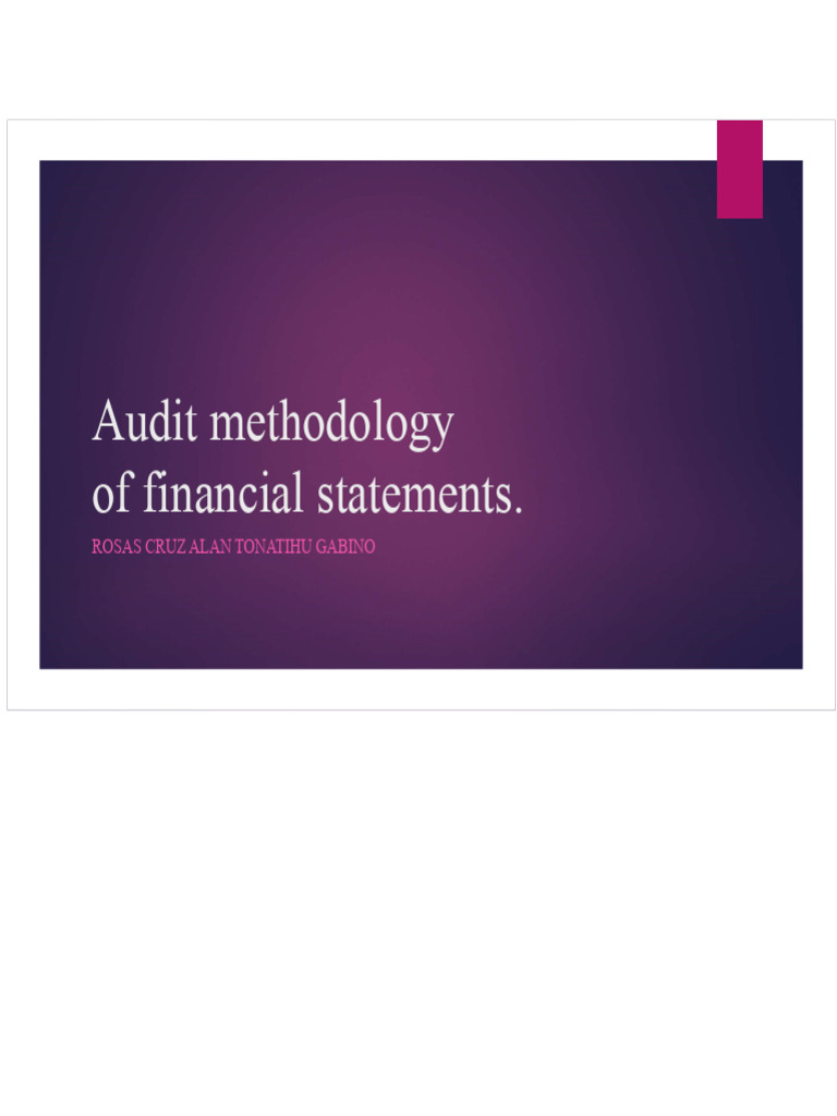 Financial Statement Audit Methodology | PDF | Audit | Auditor's Report