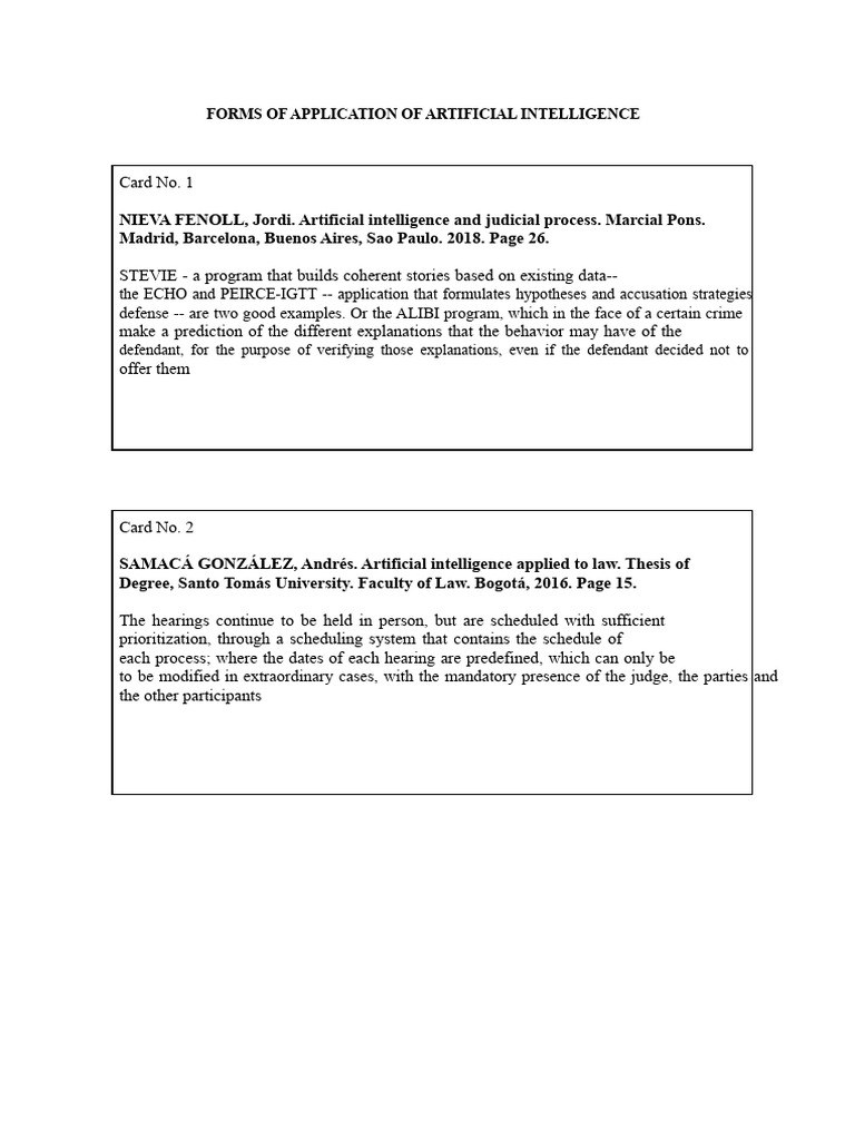 Artificial Intelligence Cards | PDF | Crimes | Crime & Violence