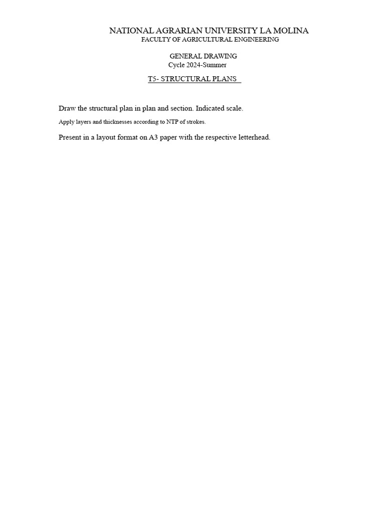 T5 - Structural Plans (1) | PDF | Concrete | Foundation (Engineering)