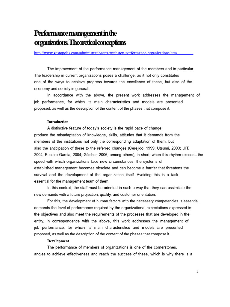 Effective Performance Management Strategies | PDF | Evaluation | Goal