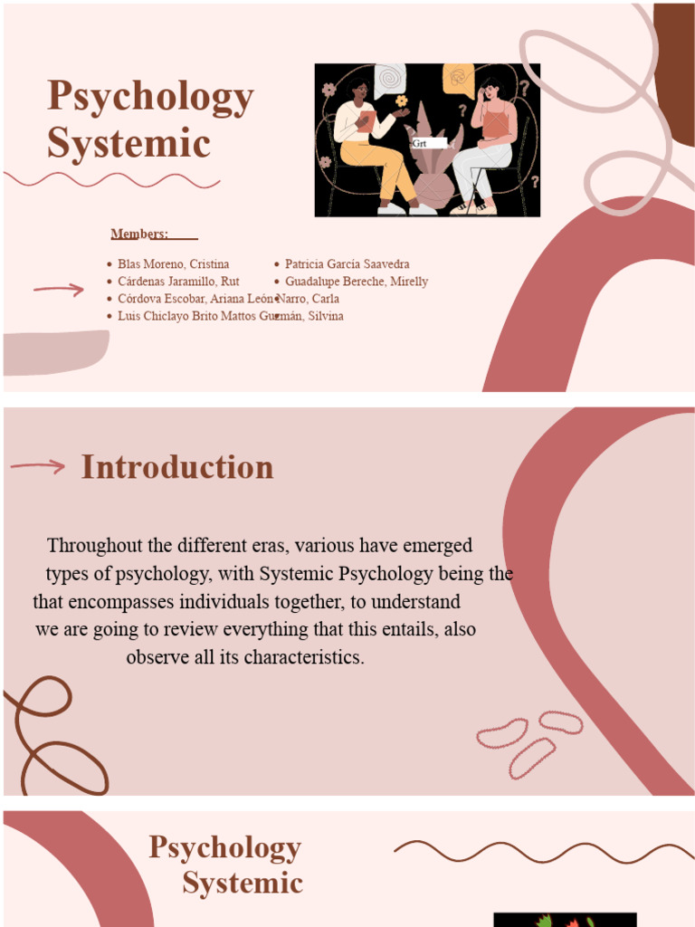 Overview of Systemic Psychology | PDF | Psychology | Behavioural Sciences