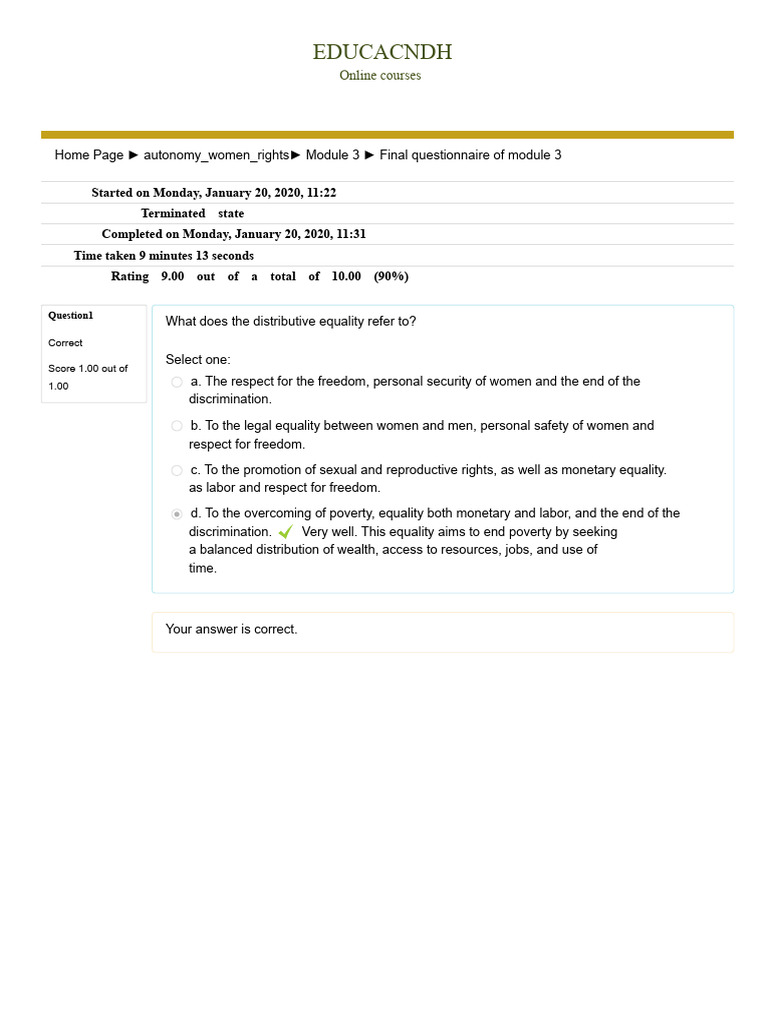 WOMEN'S RIGHTS MODULE 3.3 | PDF | Gender Equality | Gender Studies