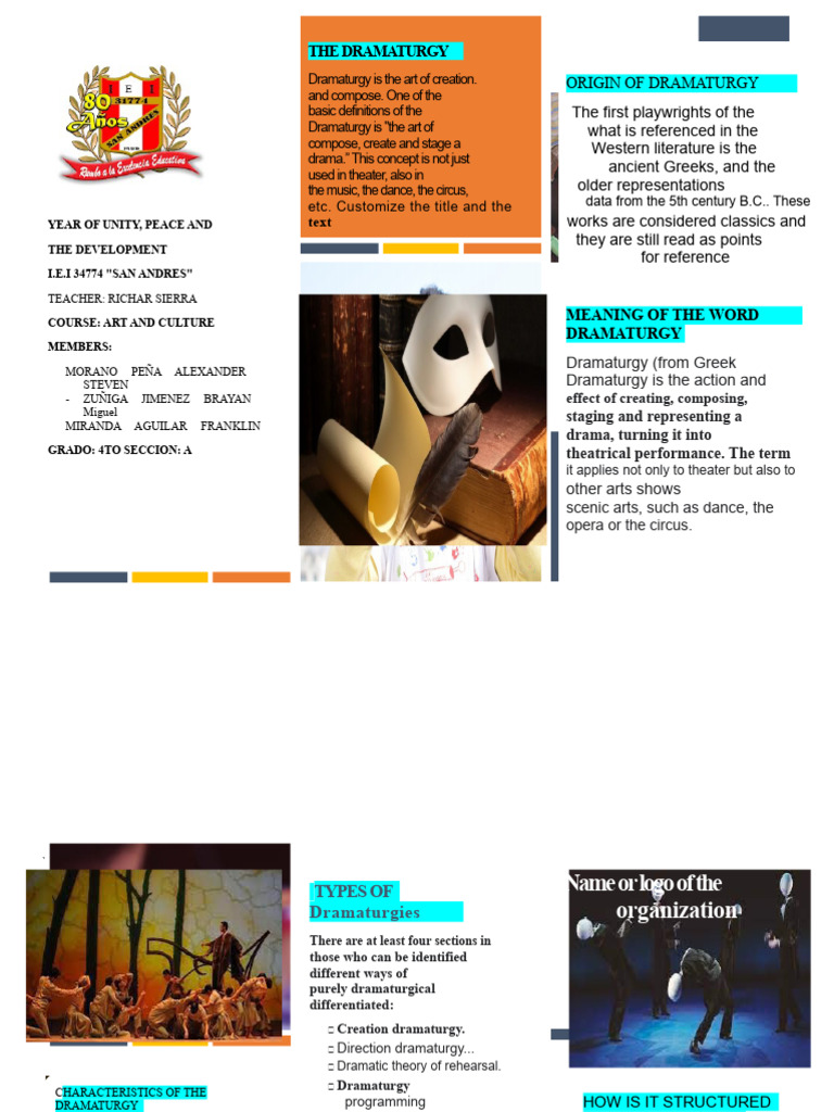 Triptych of Dramaturgy 4TH A | PDF | Theatre | Oral Literature