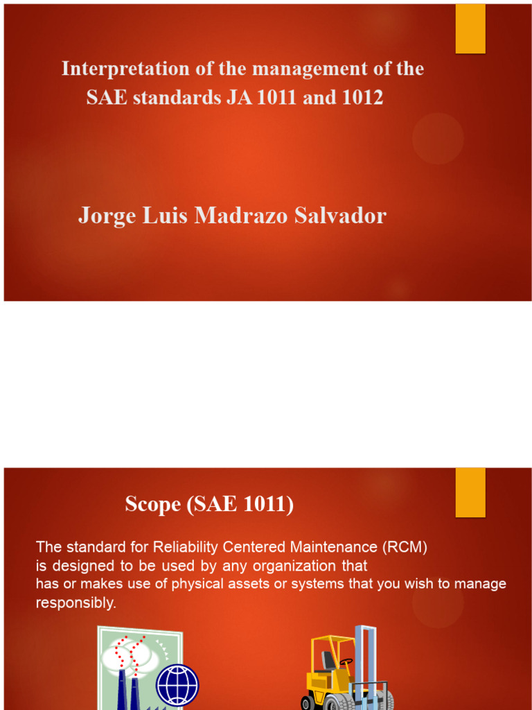 SAE Standards JA 1011 & 1012 Overview | PDF | Reliability Engineering
