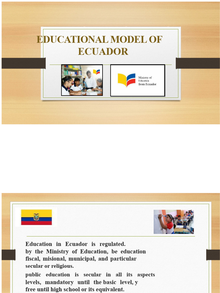 Educational Model of Ecuador Diapo | PDF