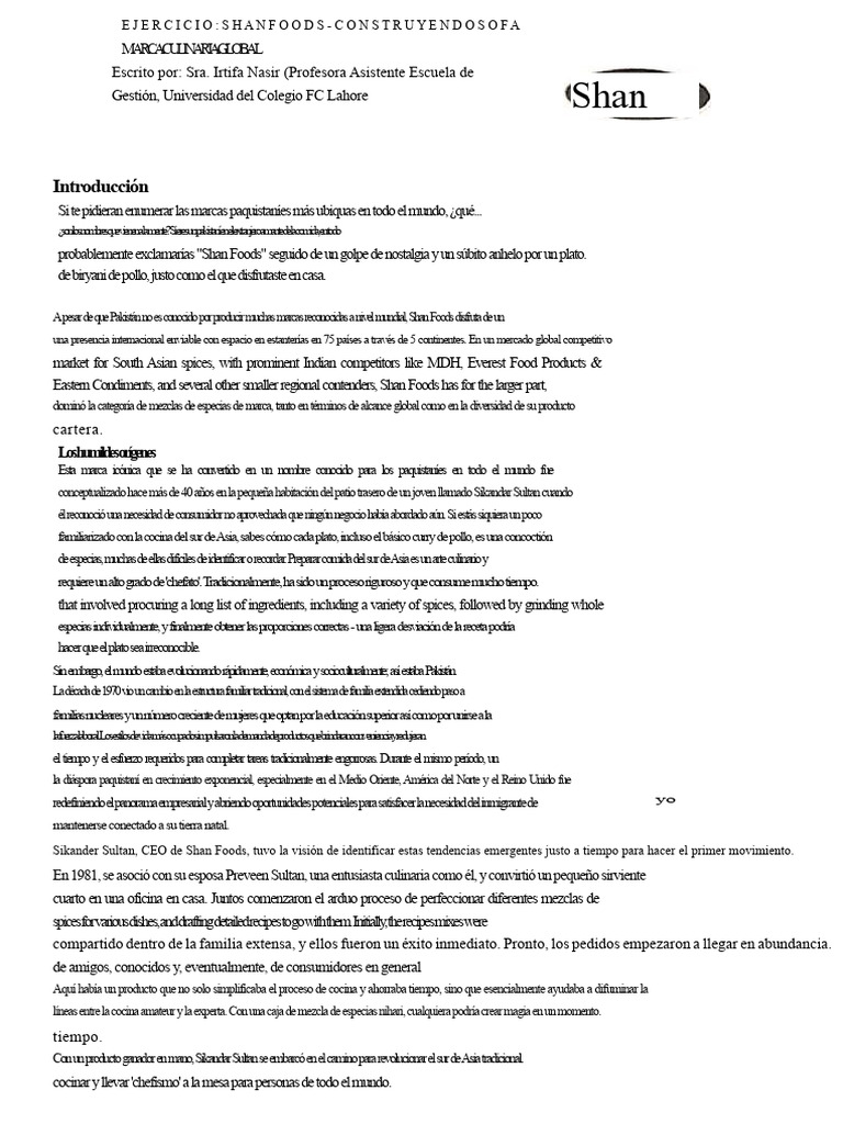 Estudio de caso de solución SHAN | PDF | Marca | Marketing
