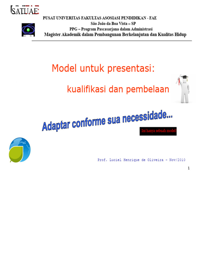 Model Pembelaan Disertasi Magister | PDF