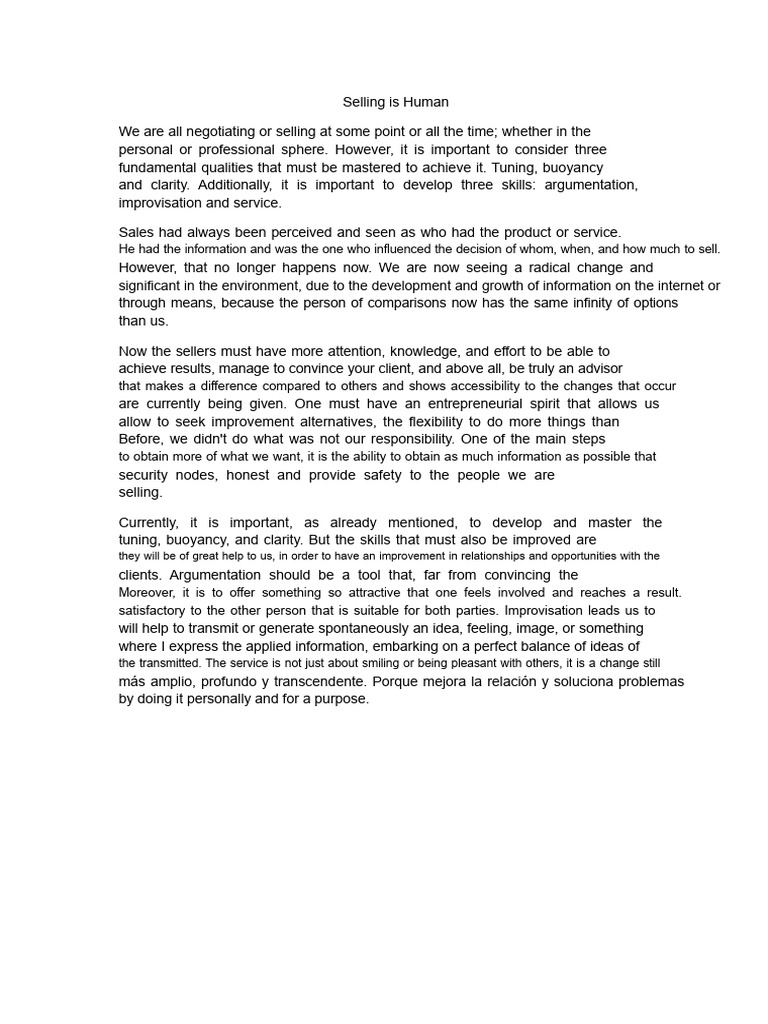 To Sell Is Human | PDF