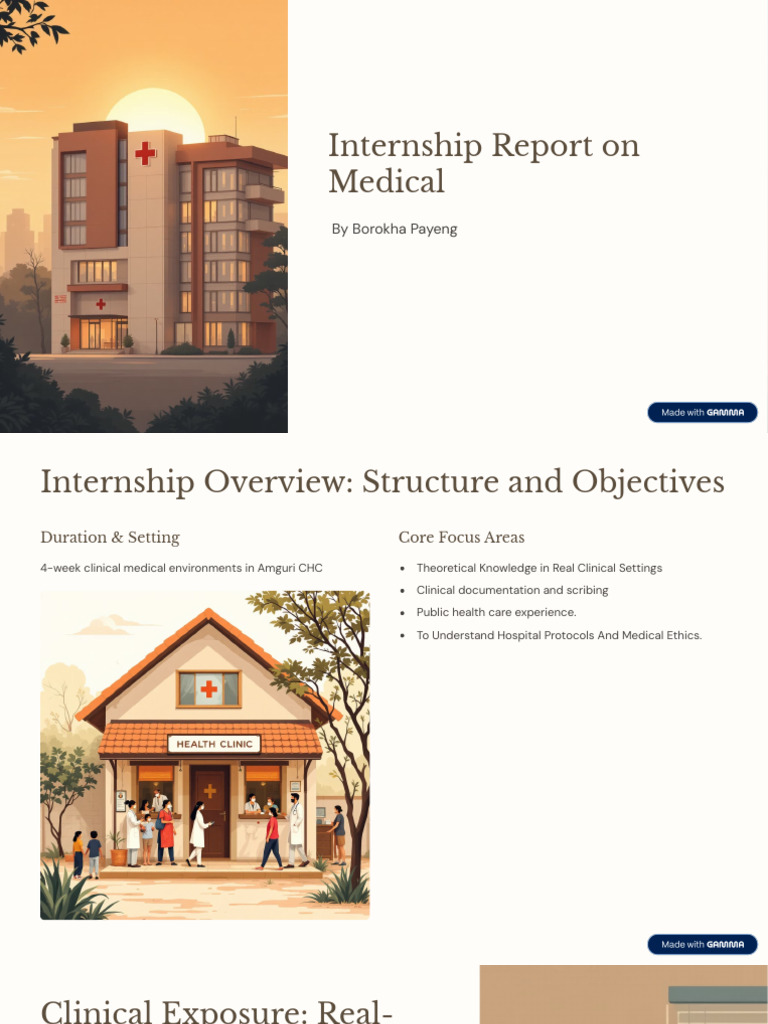 Medical Internship Report: Key Insights | PDF | Health Care | Medicine