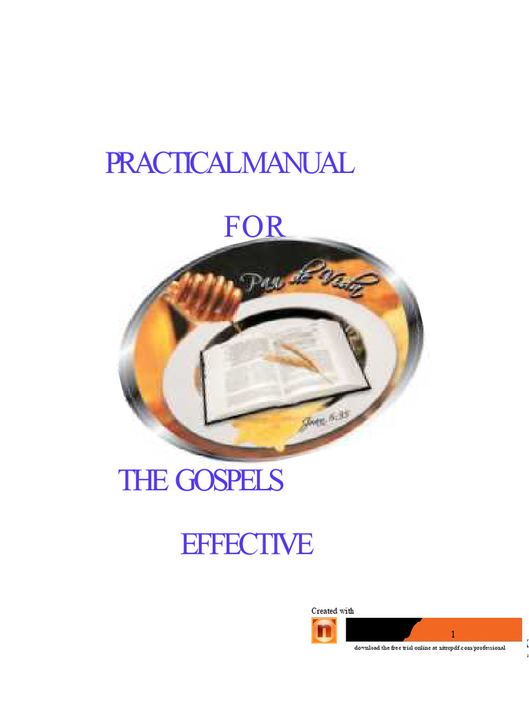 Practical Manual For Effective Evangelism | PDF | Jesus | The Gospel